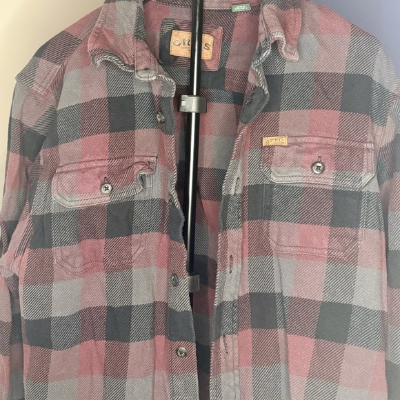 Orvis | Shirts | Orvis Classic Collection Heavy Red And Gray Checkered ...